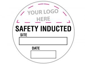 Safety Inducted Stickers | Hard Hat Stickers | 01322 558409