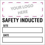 Safety Inducted Stickers | Hard Hat Stickers | 01322 558409