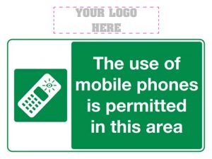 The Use Of Mobile Phones Is Permitted In This Area Sign - Slater Signs