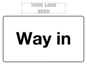 Way In Sign - Slater Signs