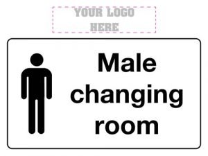 Male Changing Room Sign - Slater Signs