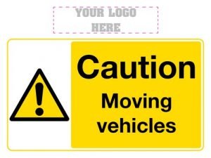Caution Moving Vehicles Sign - Slater Signs