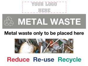 Metal Waste Sign - Slater Signs