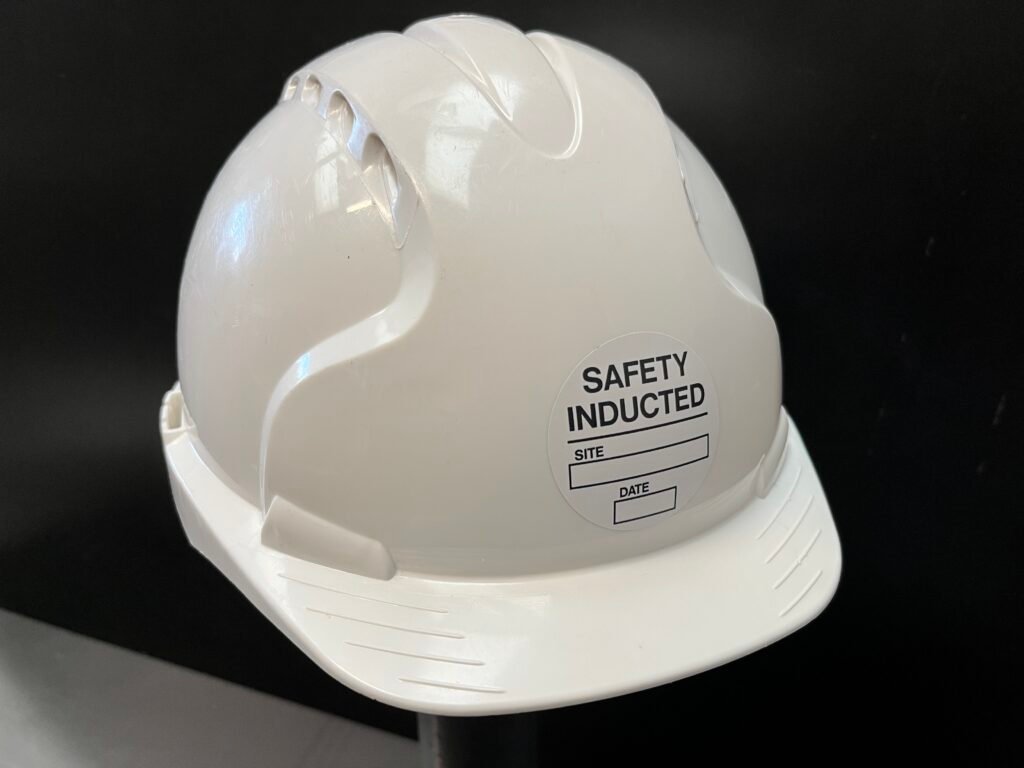 Basic Safety Inducted Stickers | Hard Hat Stickers | 01322 558409